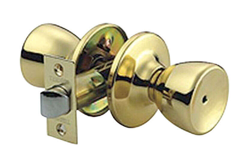 Home Plus Polished Brass Privacy Lockset 1-3/4 in. – Hi-Pro Ace Supercentre