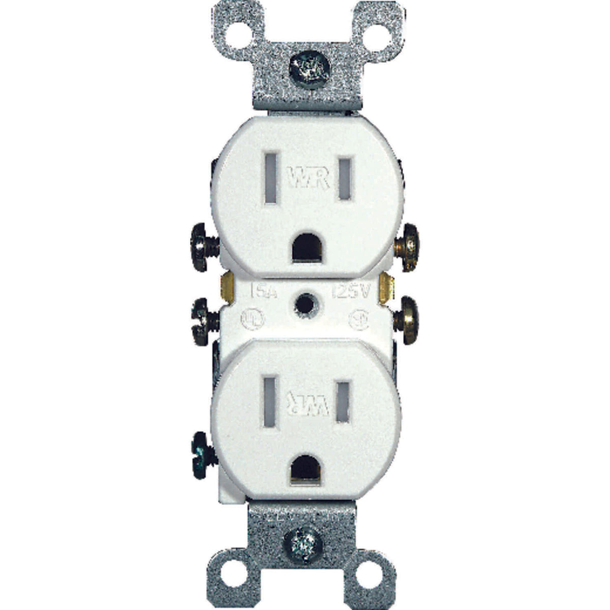 Leviton 15 amps 125 V Duplex White Outlet 5-15R 1 pk – Hi-Pro Ace ...