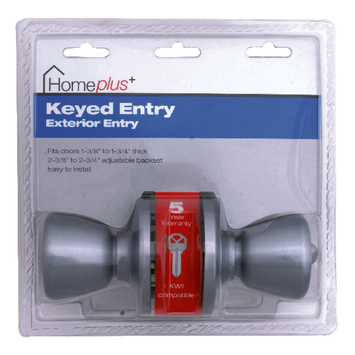 Home Plus Satin Chrome Entry Lockset 1-3/4 in. – Hi-Pro Ace Supercentre