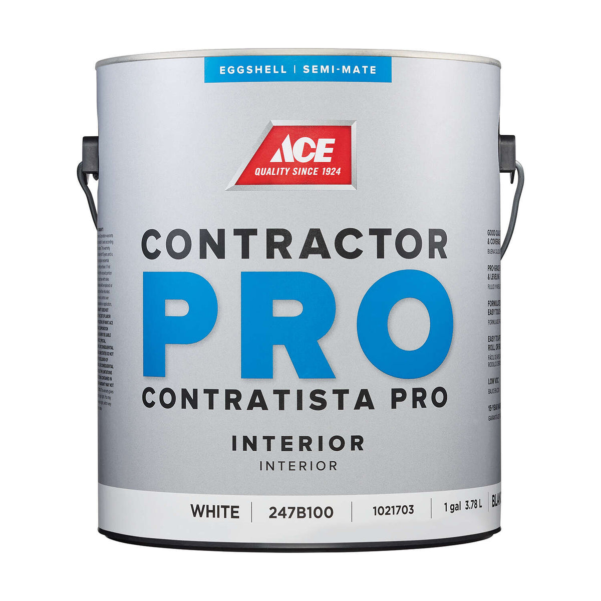 Ace Contractor Pro Eggshell White Water-Based Paint Interior 1 gal – Hi ...
