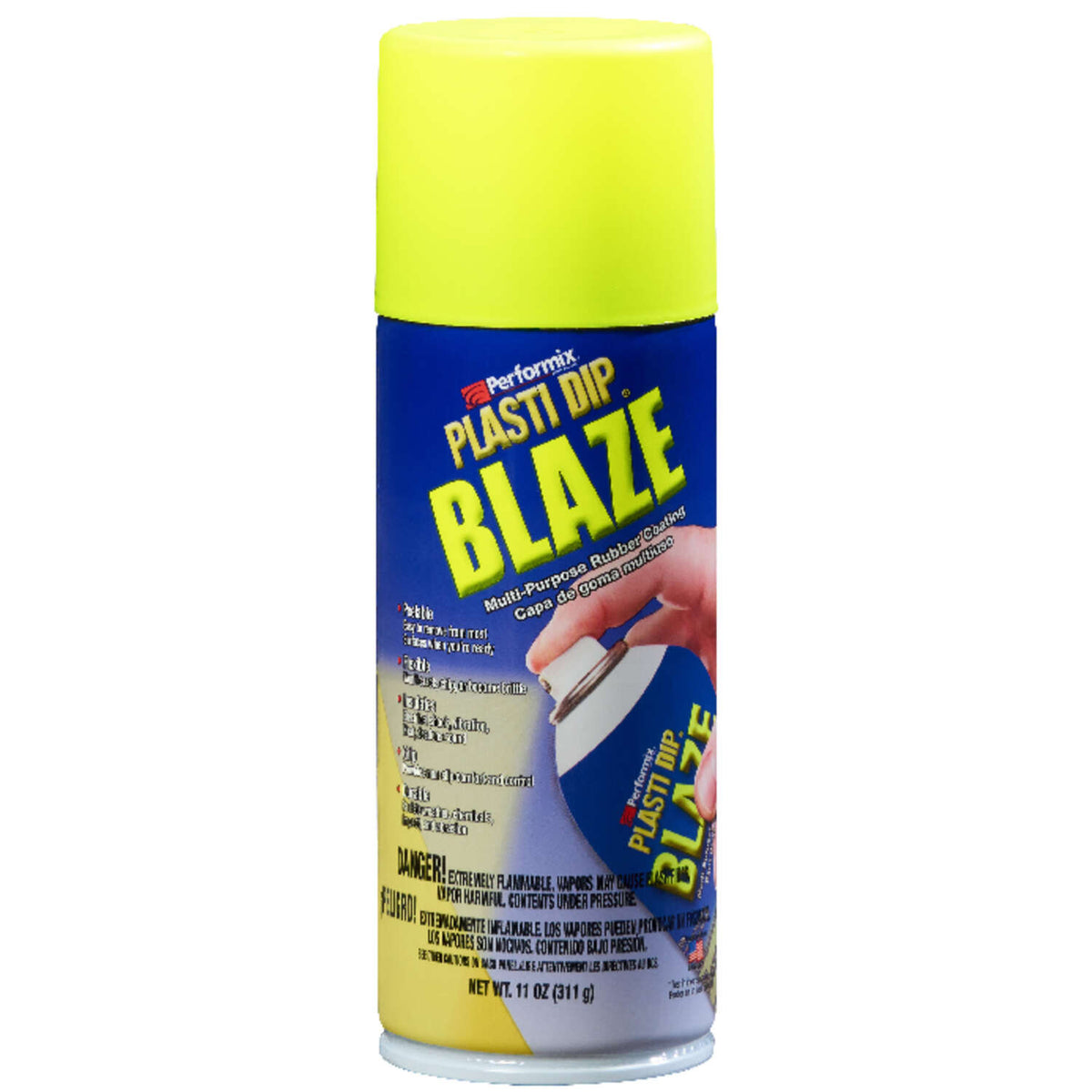 Plasti Dip Flat/Matte Blaze Yellow Multi-Purpose Rubber Coating 11 oz ...