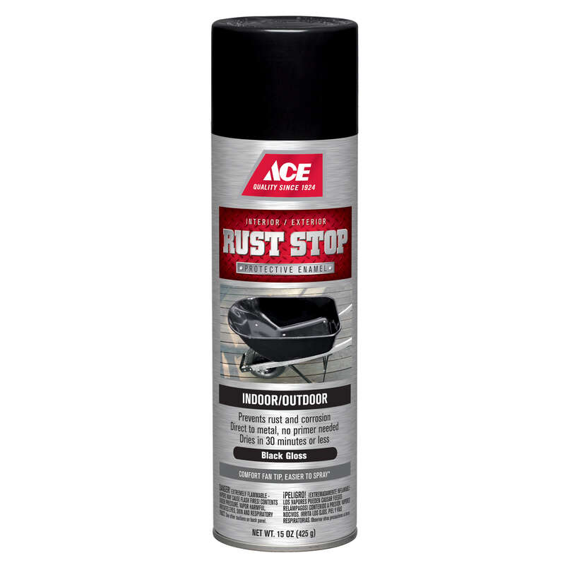 Ace Rust Stop Gloss Black Spray Paint 15 oz – Hi-Pro Ace Supercentre