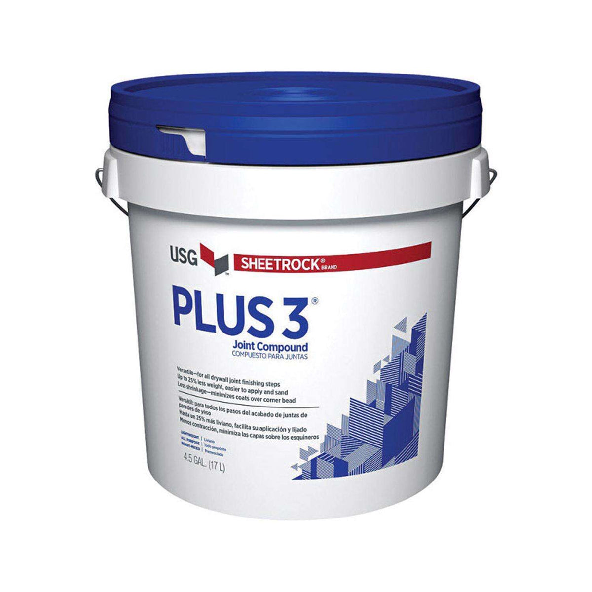 USG Sheetrock Plus 3 White All Purpose Joint Compound 4.5 gal – Hi-Pro ...