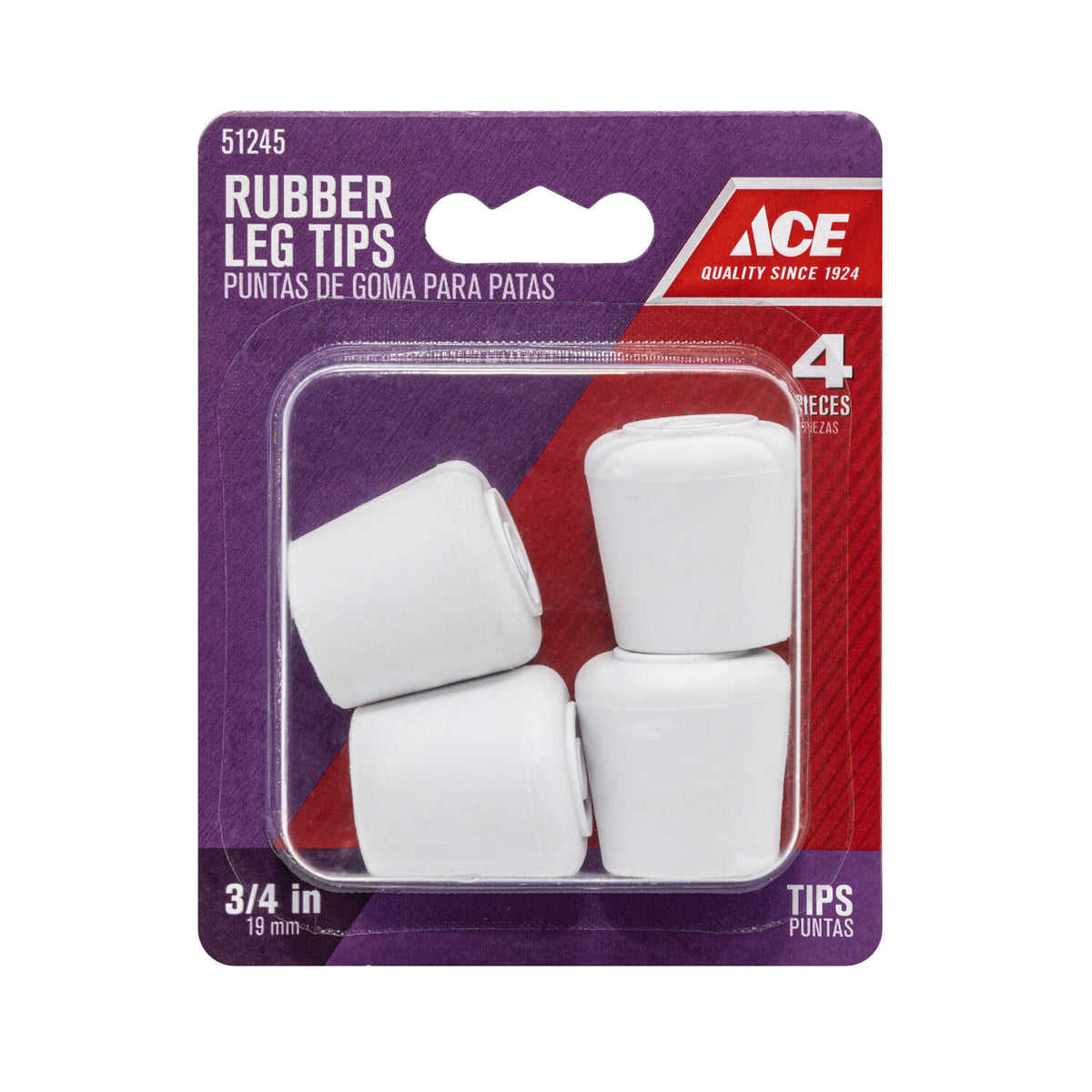 Ace Rubber Leg Tip Off-White Round 1 pk – Hi-Pro Ace Supercentre