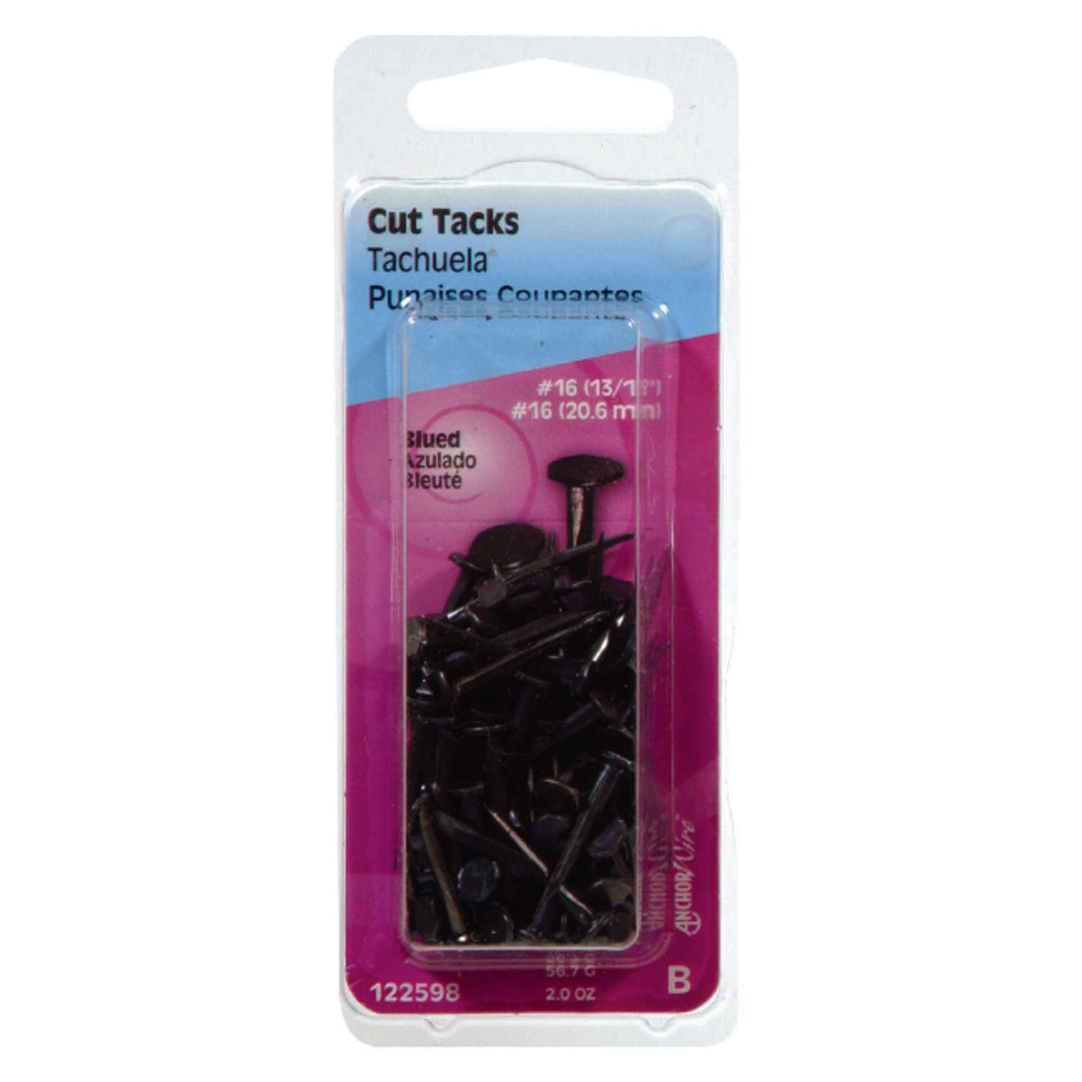 Hillman No. 16 X 13/16 in. L Blue Steel Cut Tacks 2 pk – Hi-Pro Ace ...