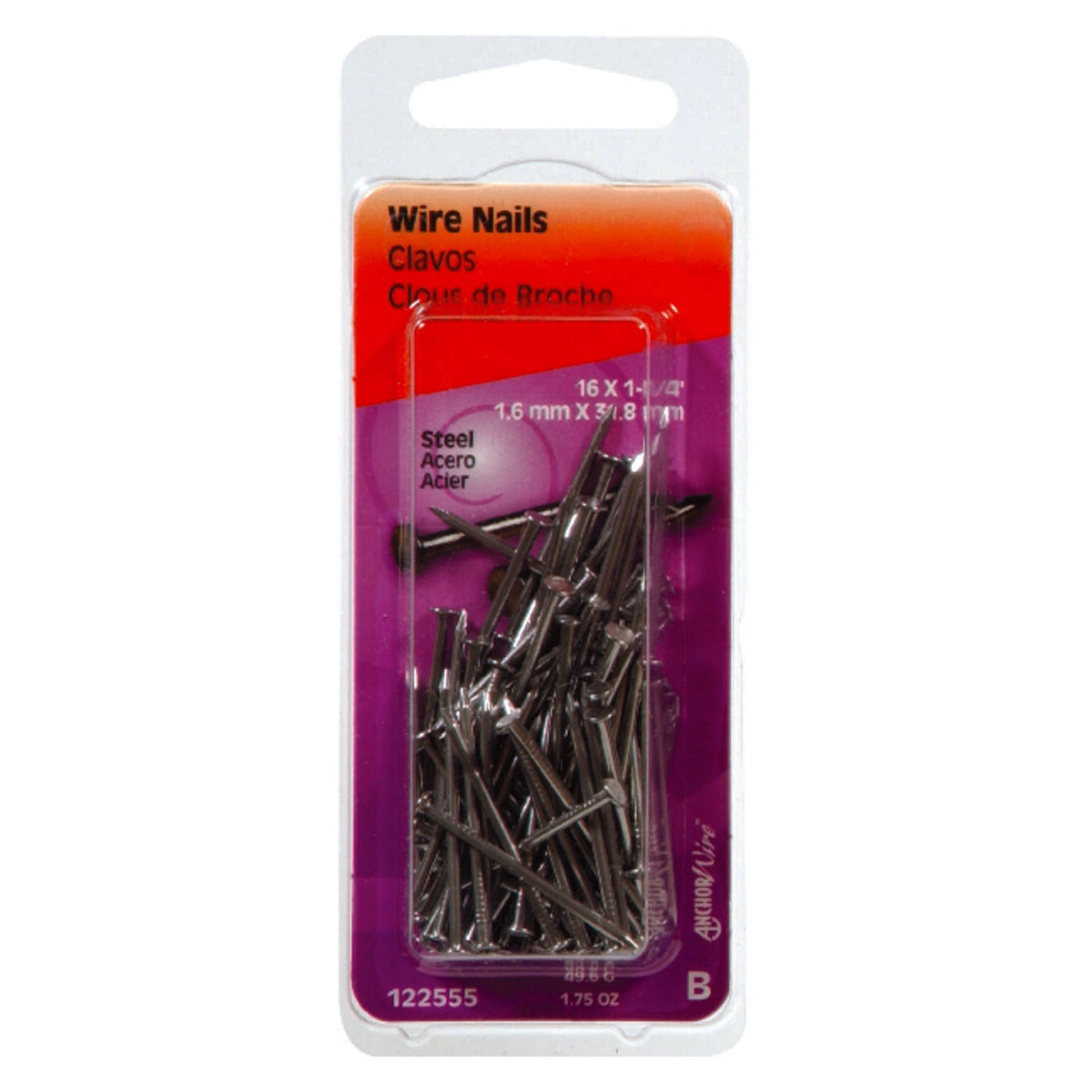 Hillman 16 Ga. X 1-1/4 in. L Bright Steel Wire Nails 1 pk 1.75 oz – Hi ...