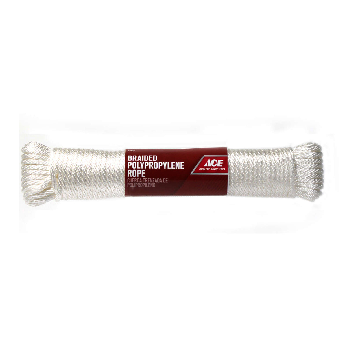Ace 1/4 in. D X 100 ft. L White Braided Poly Rope – Hi-Pro Ace Supercentre