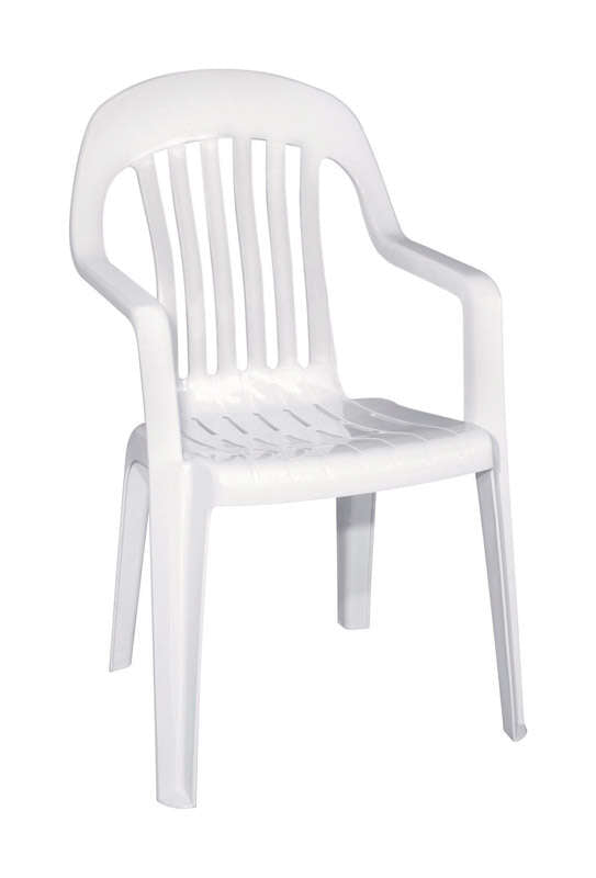 Adams White Polypropylene Frame High-Back Chair – Hi-Pro Ace Supercentre